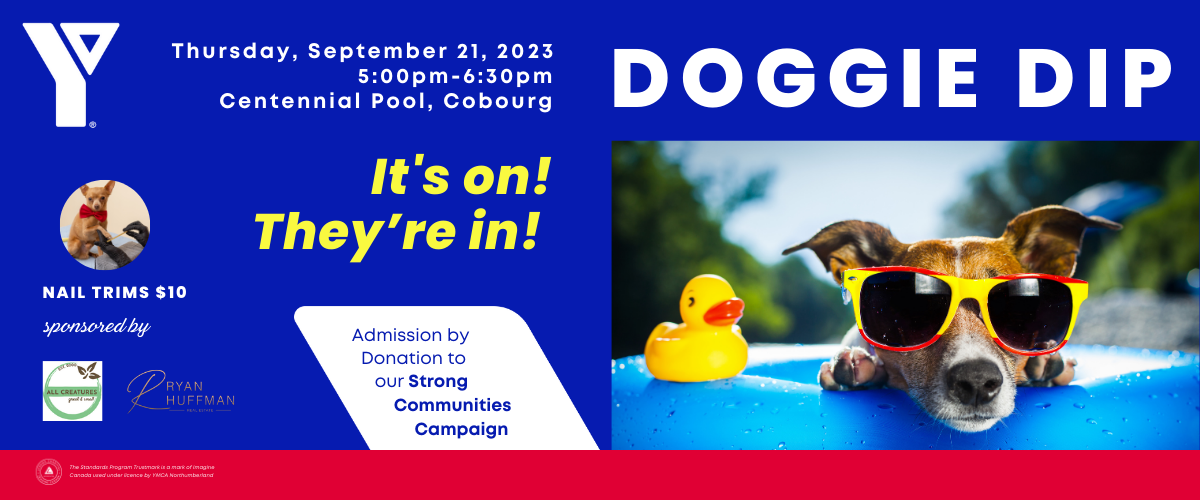The Dogs are dipping September 21st! - YMCA Northumberland