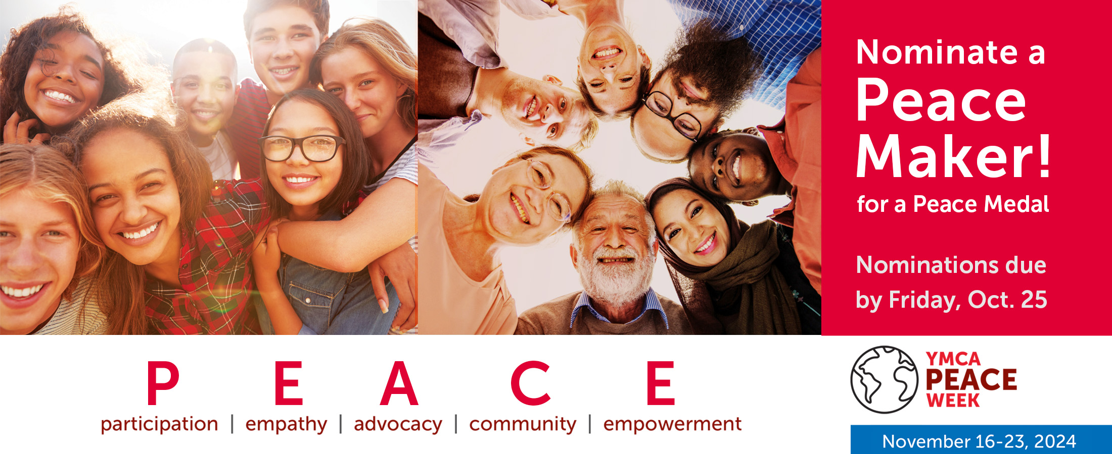 YMCA 2024 Peace Medal Nominations - YMCA Northumberland